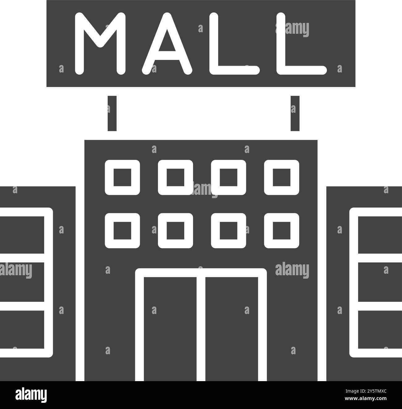 Mall icon vector image. Suitable for mobile application web application ...
