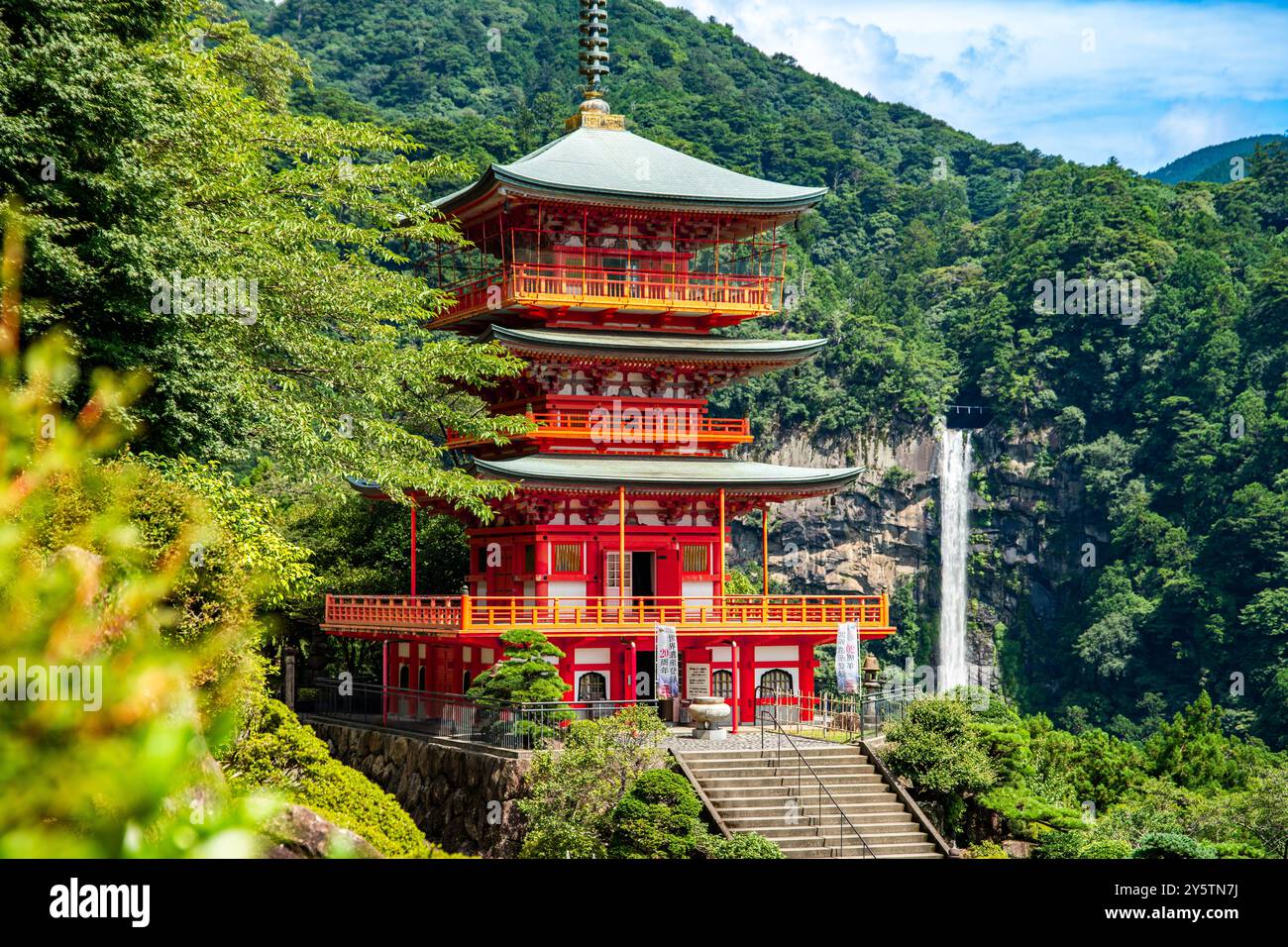 Seiganto-ji temple near Nachi Falls in Wakayama, Japan Stock Photo - Alamy
