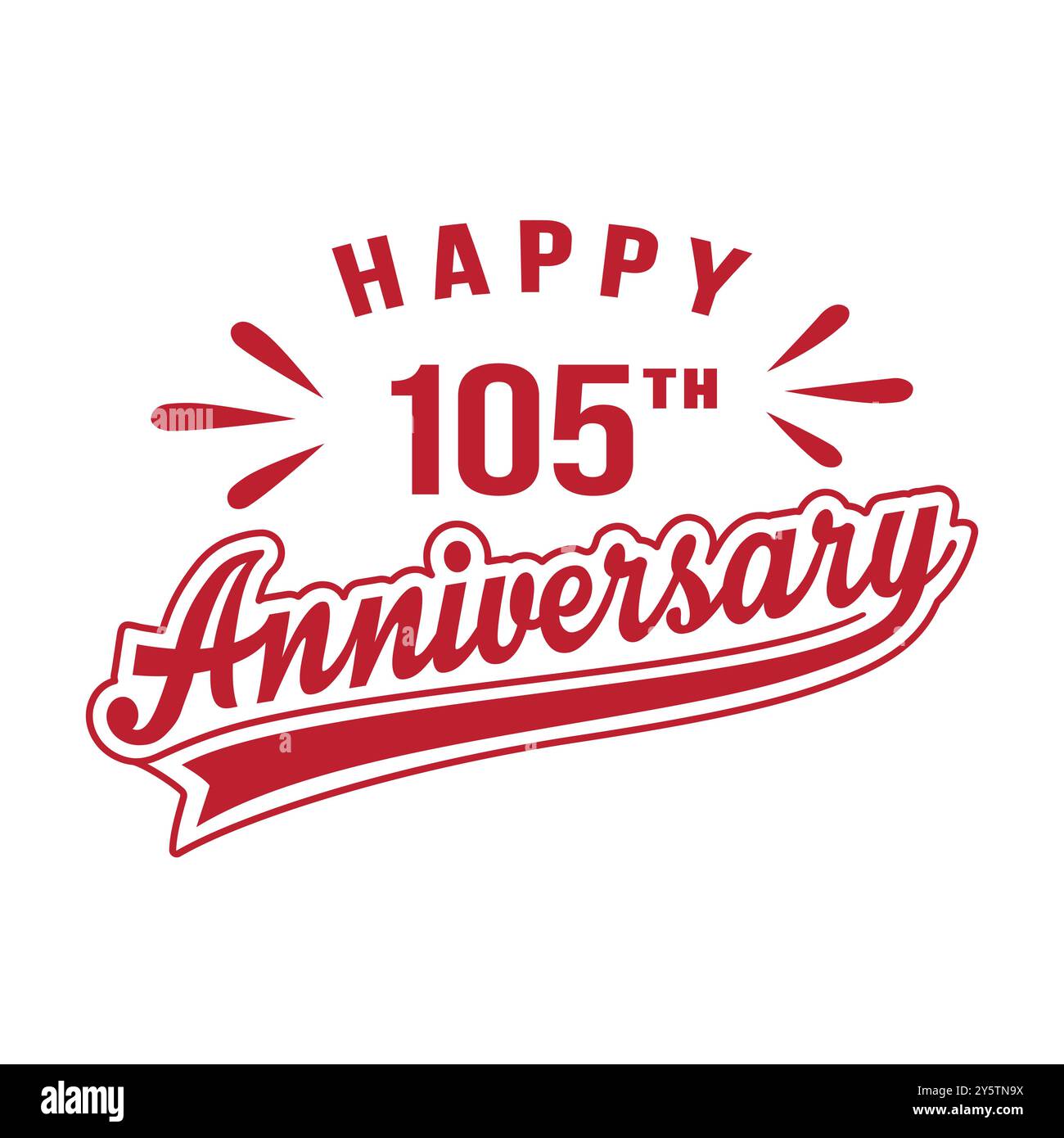 105 anniversary Stock Vector Images - Alamy