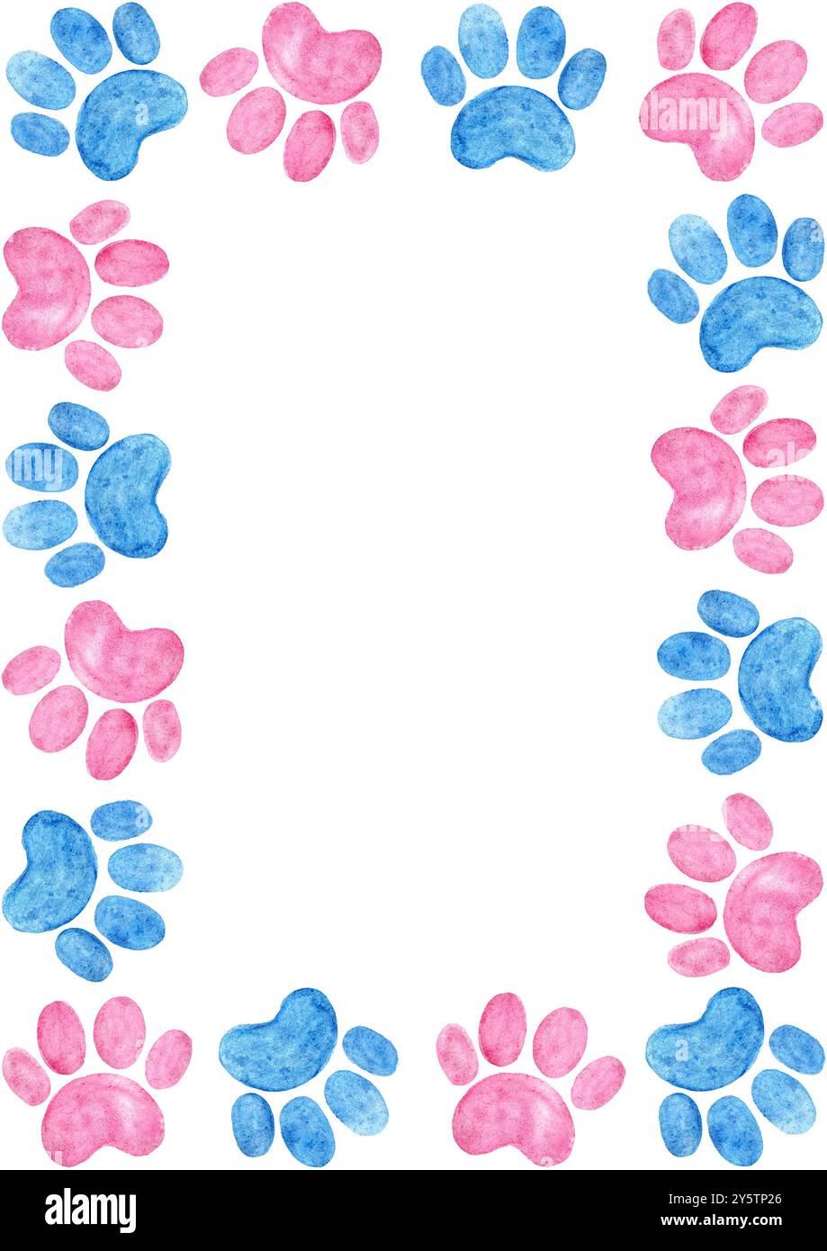 Pink Paw Print Background