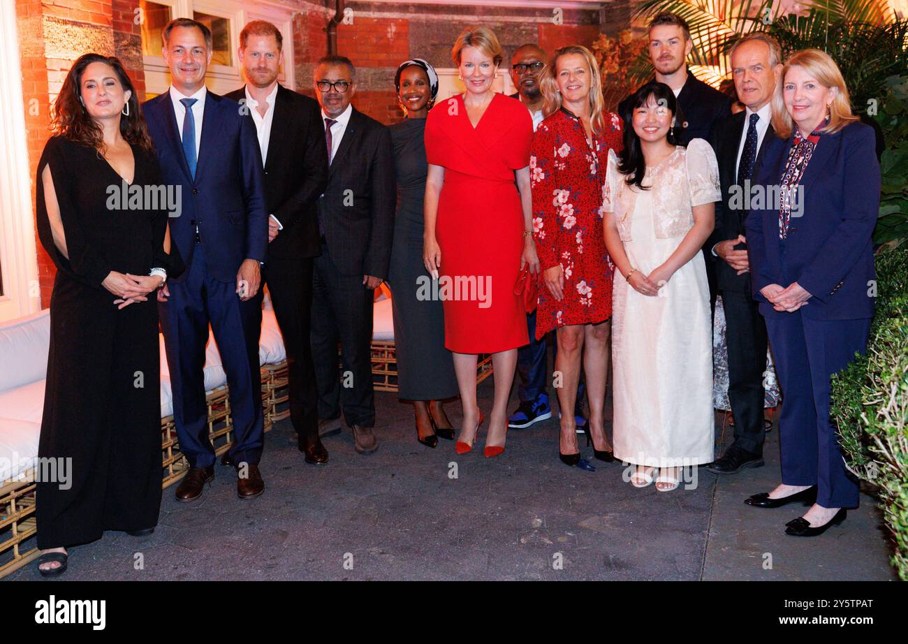 Outgoing Prime Minister Alexander De Croo, Prince Harry, Duke of Sussex ...