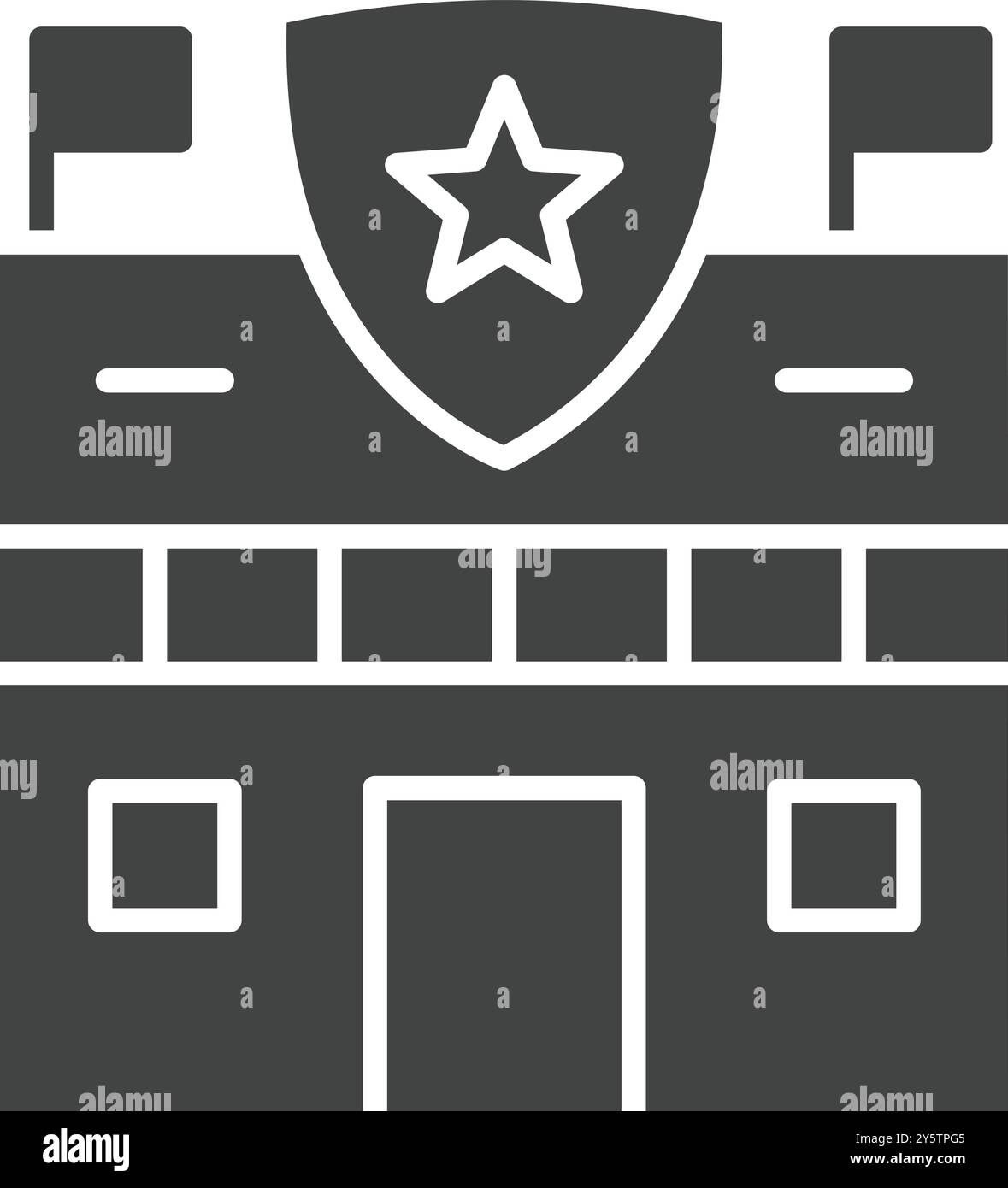 Police Station icon vector image. Suitable for mobile application web ...