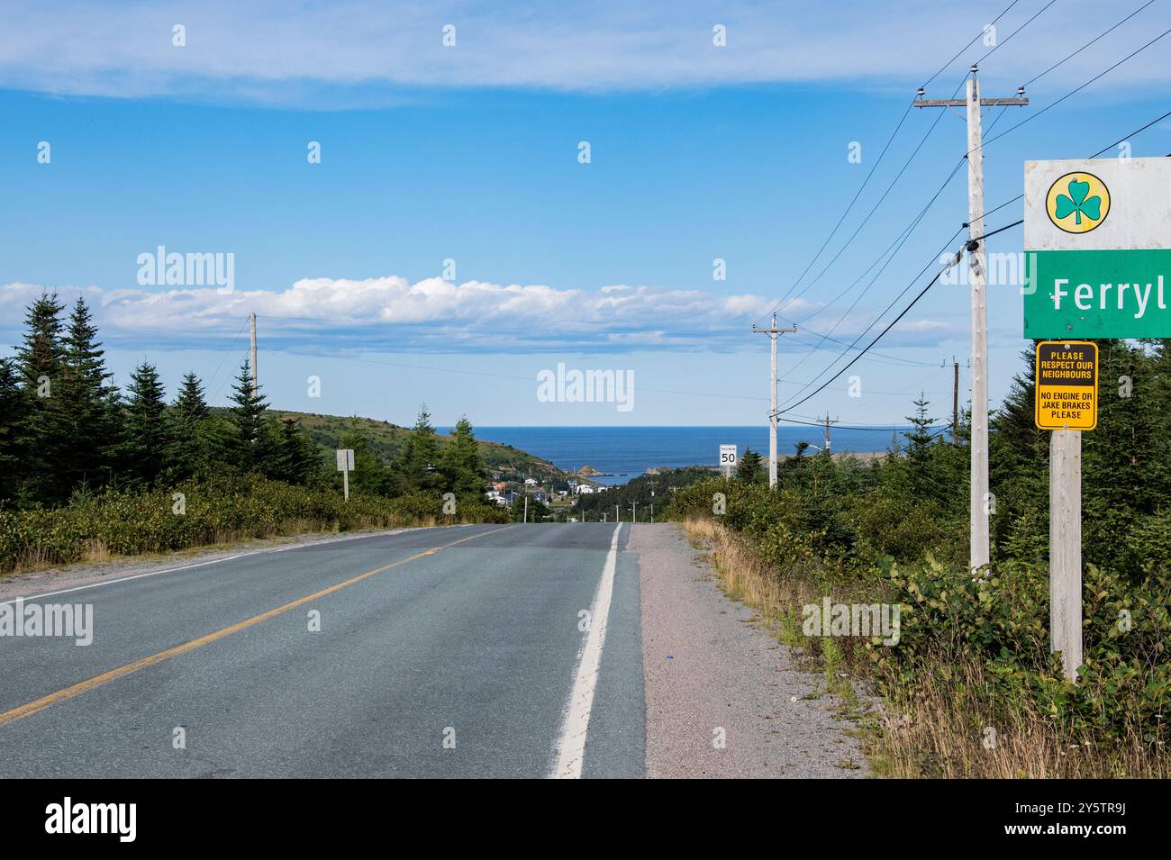 Irish Loop Drive on NL 10 in Ferryland, Newfoundland & Labrador, Canada ...