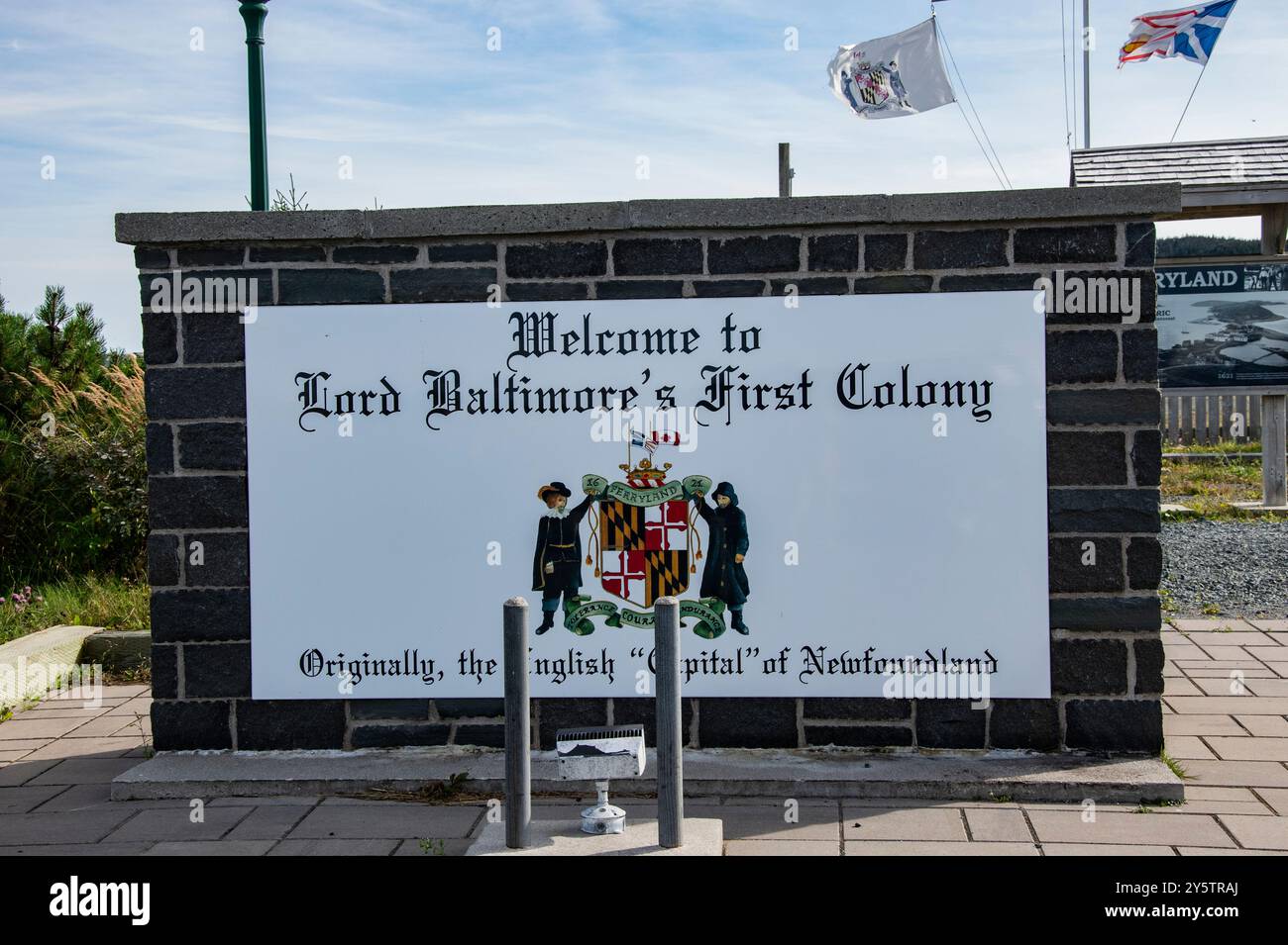 Welcome to Lord Baltimore's First Colony sign in Ferryland ...