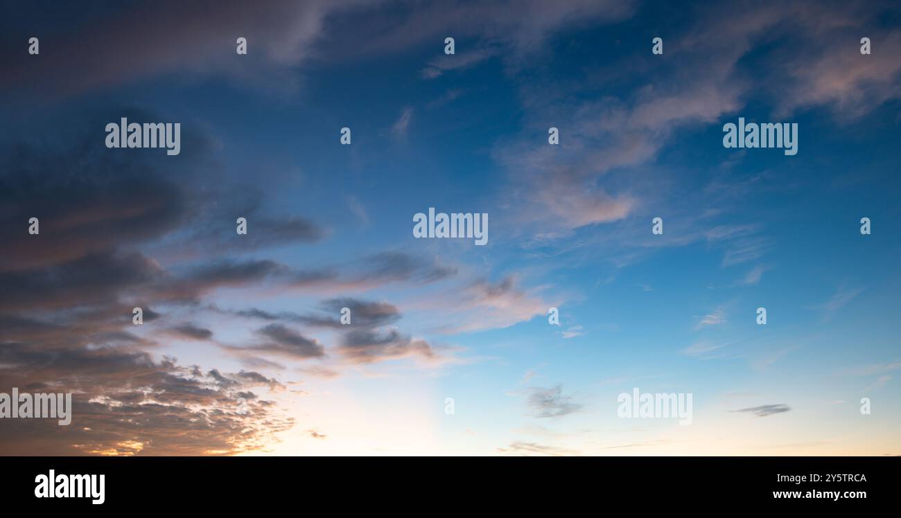 Sunrise background. Dramatic majestic scenery sunset. Sky with clouds ...