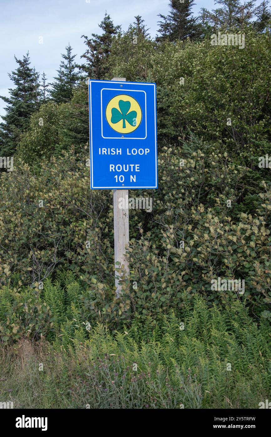 Irish Loop route 10 N sign in Cape Broyle, Newfoundland & Labrador ...