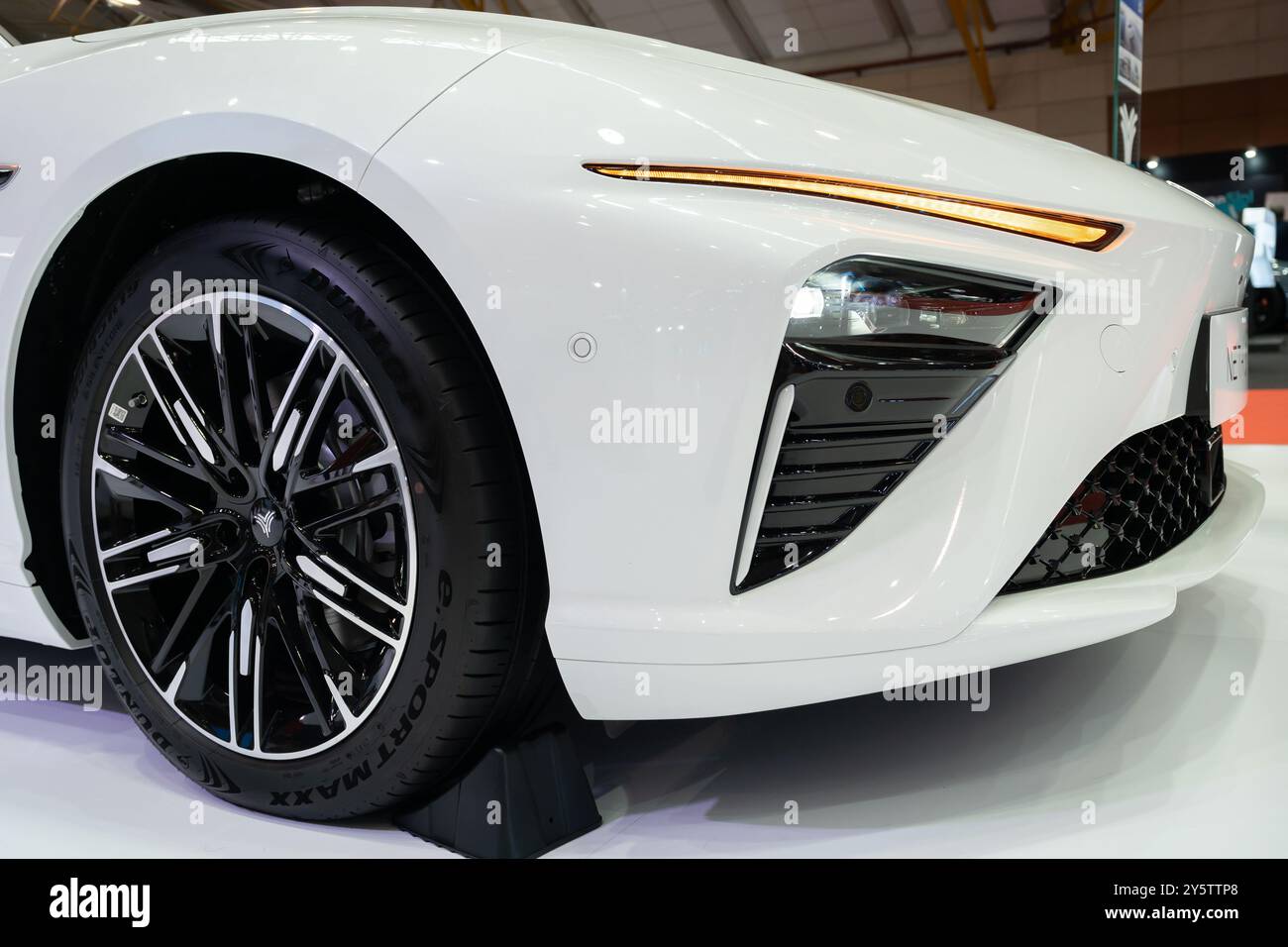 Serdang, Malaysia - May 24,2024 : Neta S electric sedan car displaying ...