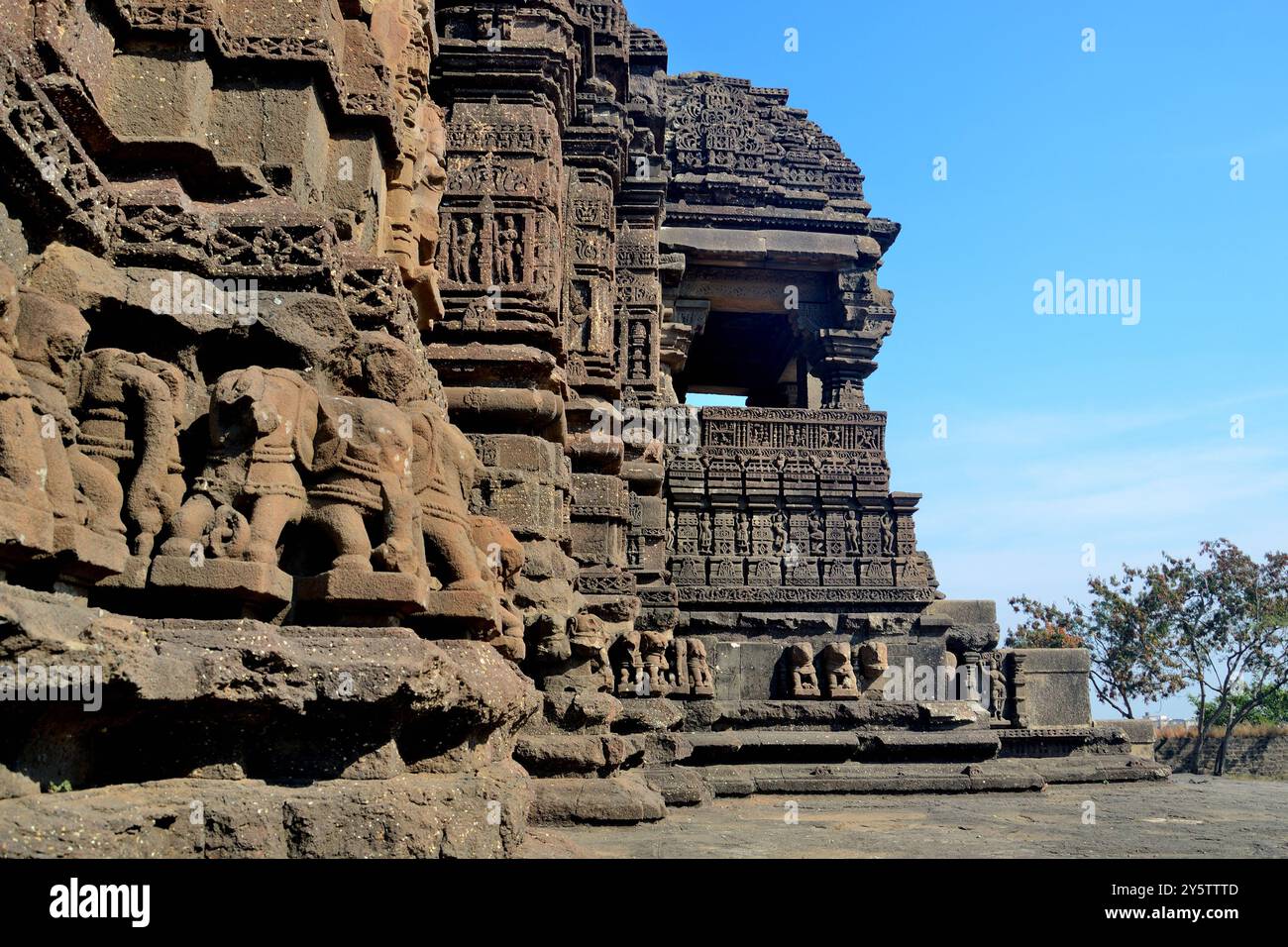Partial view of Gondeshwar Temple, Sinnar, near Nashik, Maharashtra ...