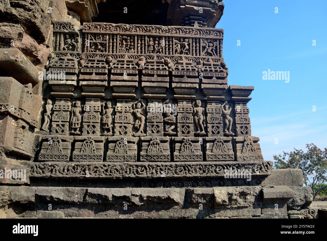 Partial view of Gondeshwar Temple, Sinnar, near Nashik, Maharashtra ...