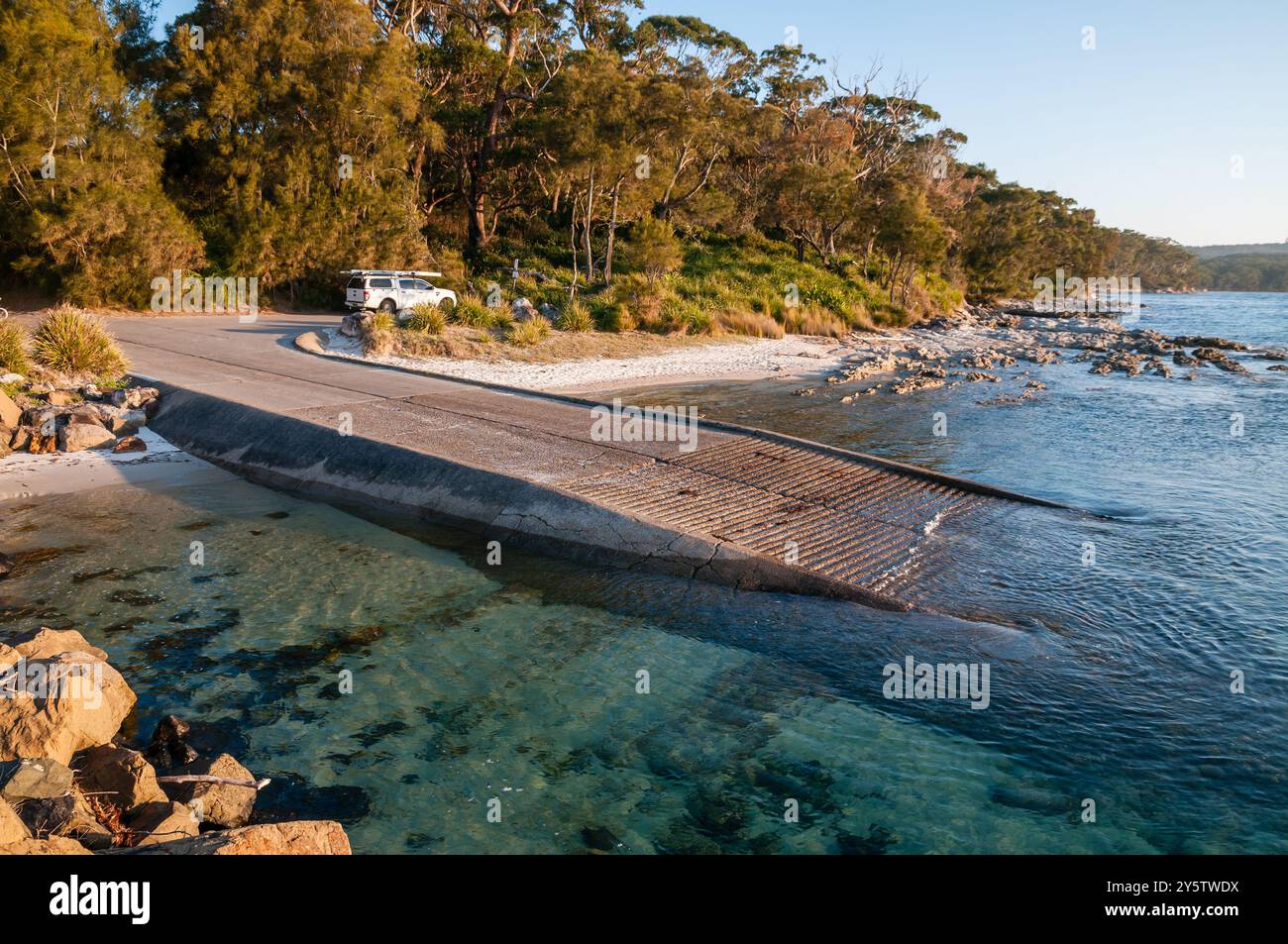 Murrays Beach pier, access ramp, ramp, NSW, Australia Stock Photo - Alamy