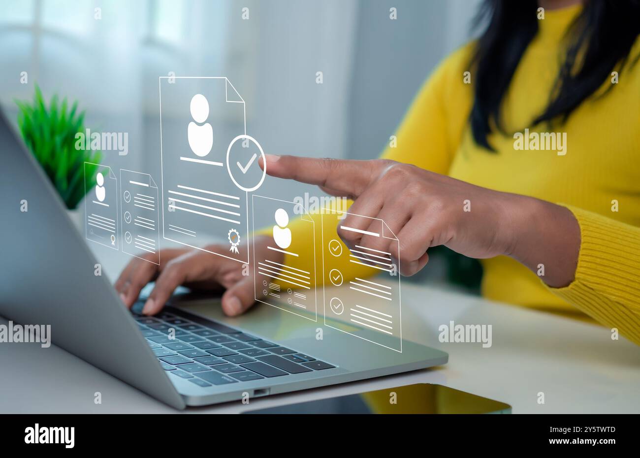 Human Resources, Management recruitment employment headhunting concept ...