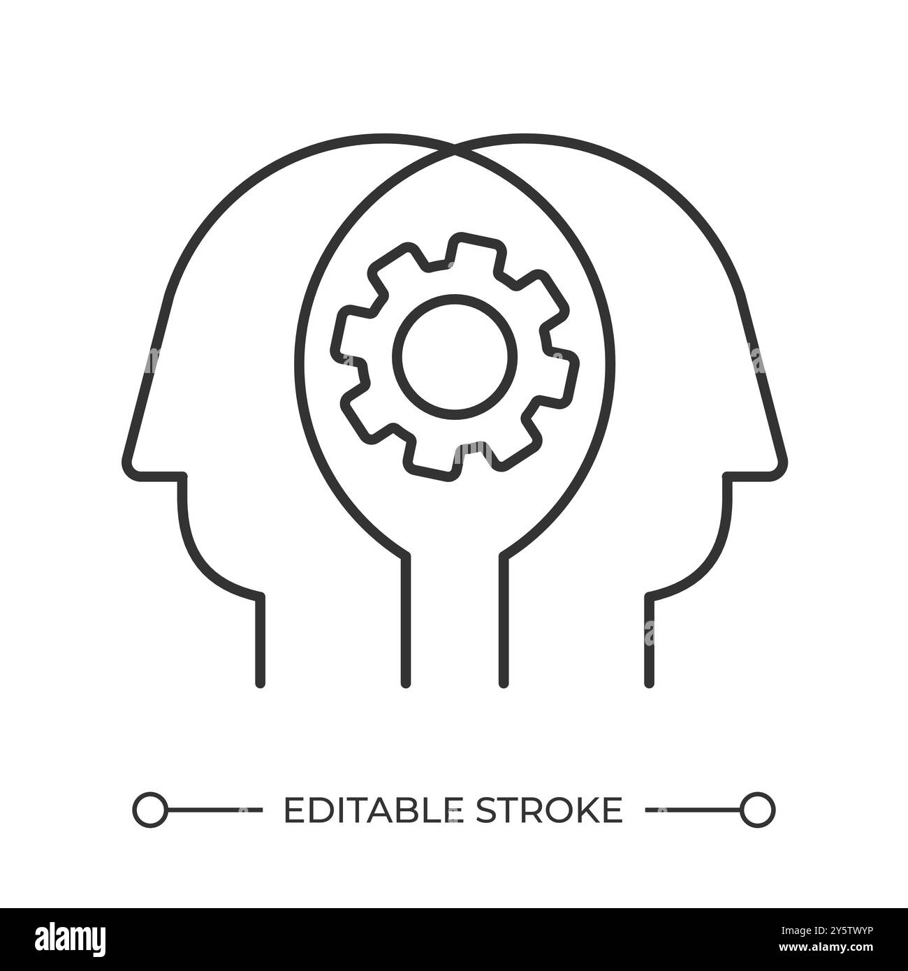 Collaboration linear icon Stock Vector Image & Art - Alamy