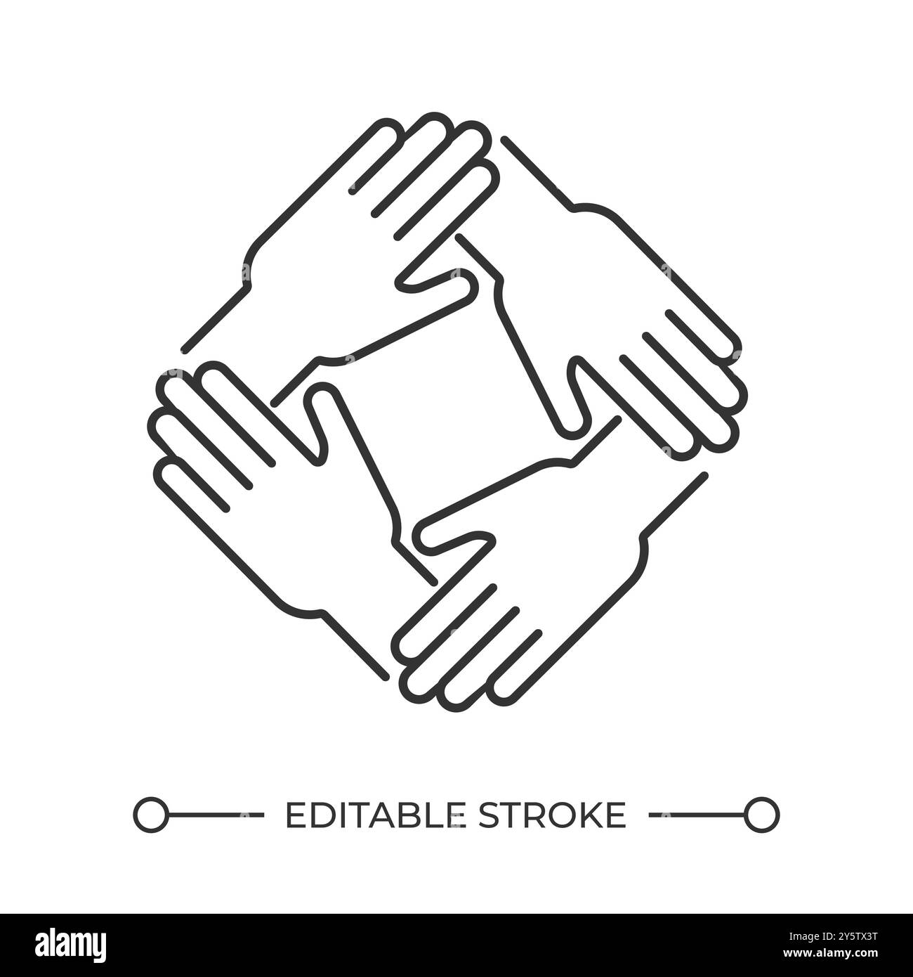 Team support linear icon Stock Vector Image & Art - Alamy