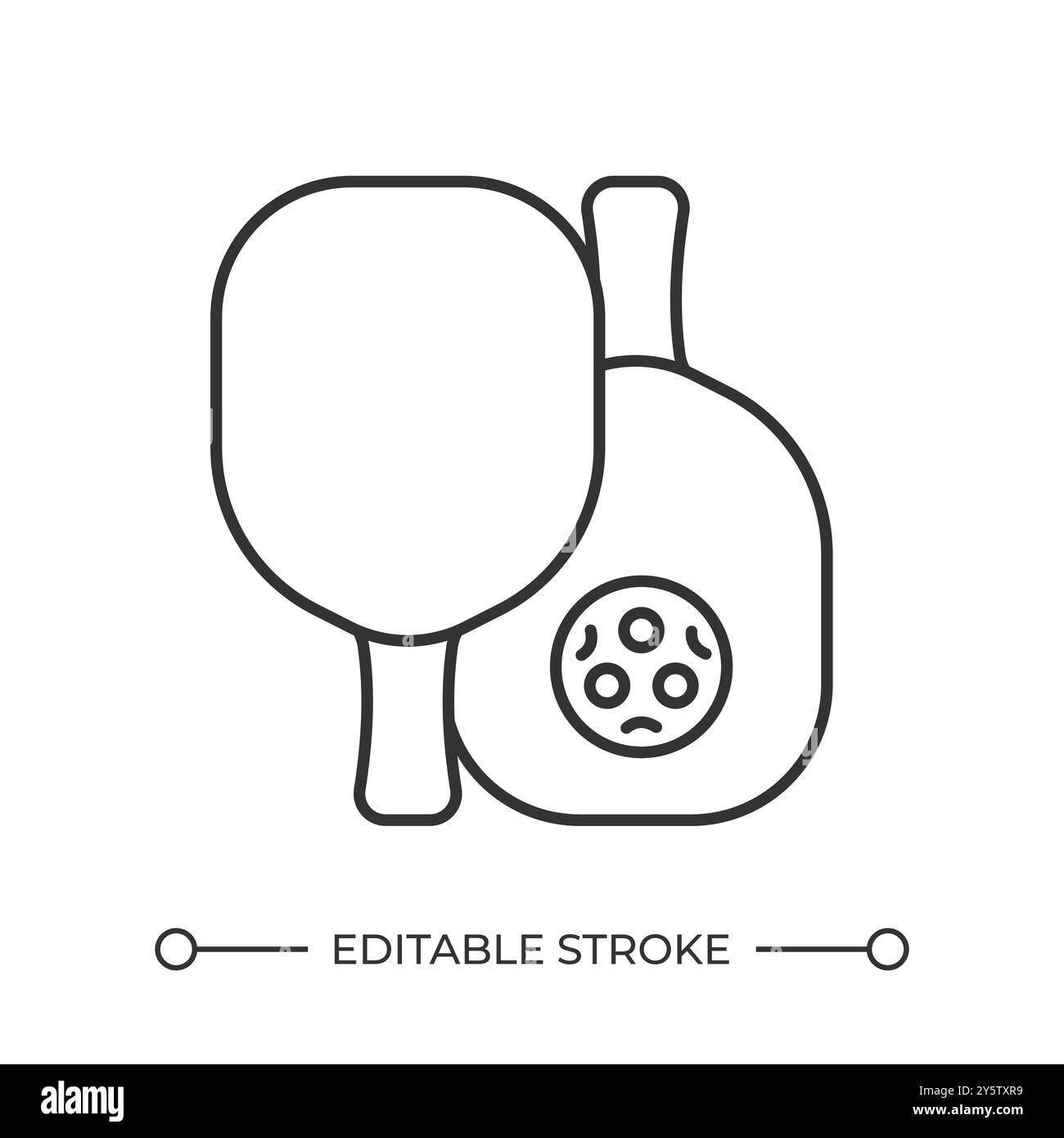 Pickleball icon Cut Out Stock Images & Pictures - Alamy