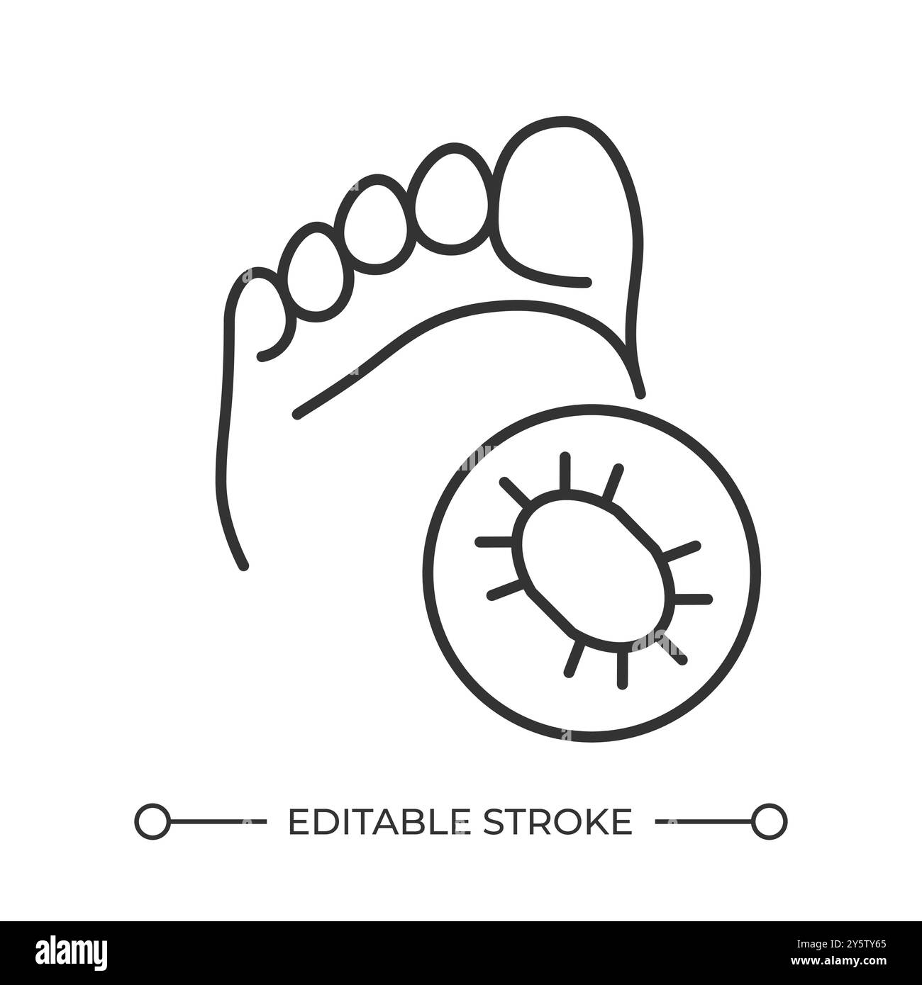 Athlete foot linear icon Stock Vector Image & Art - Alamy