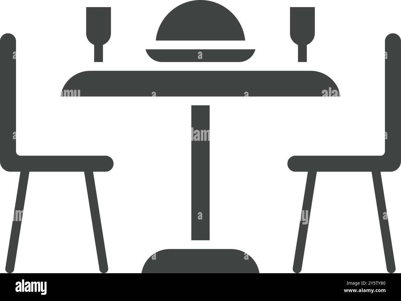 Table Restaurant icon vector image. Suitable for mobile application web ...