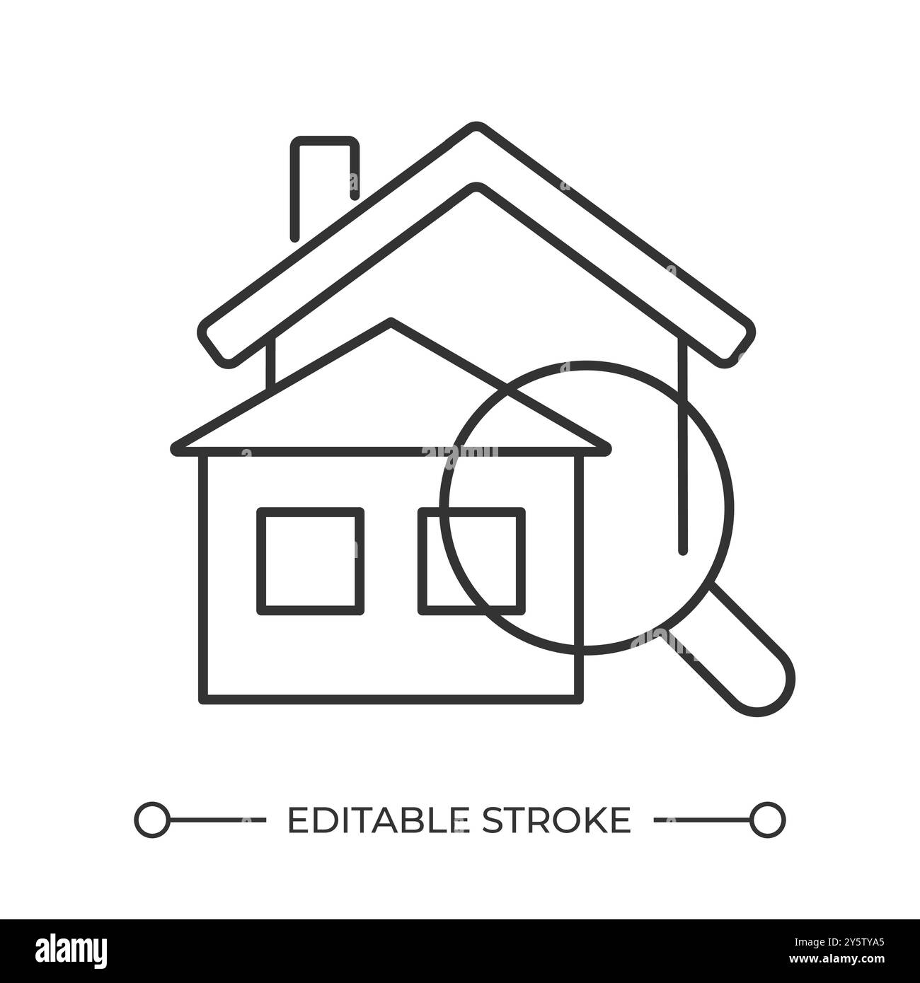 Property management search icon Cut Out Stock Images & Pictures - Alamy