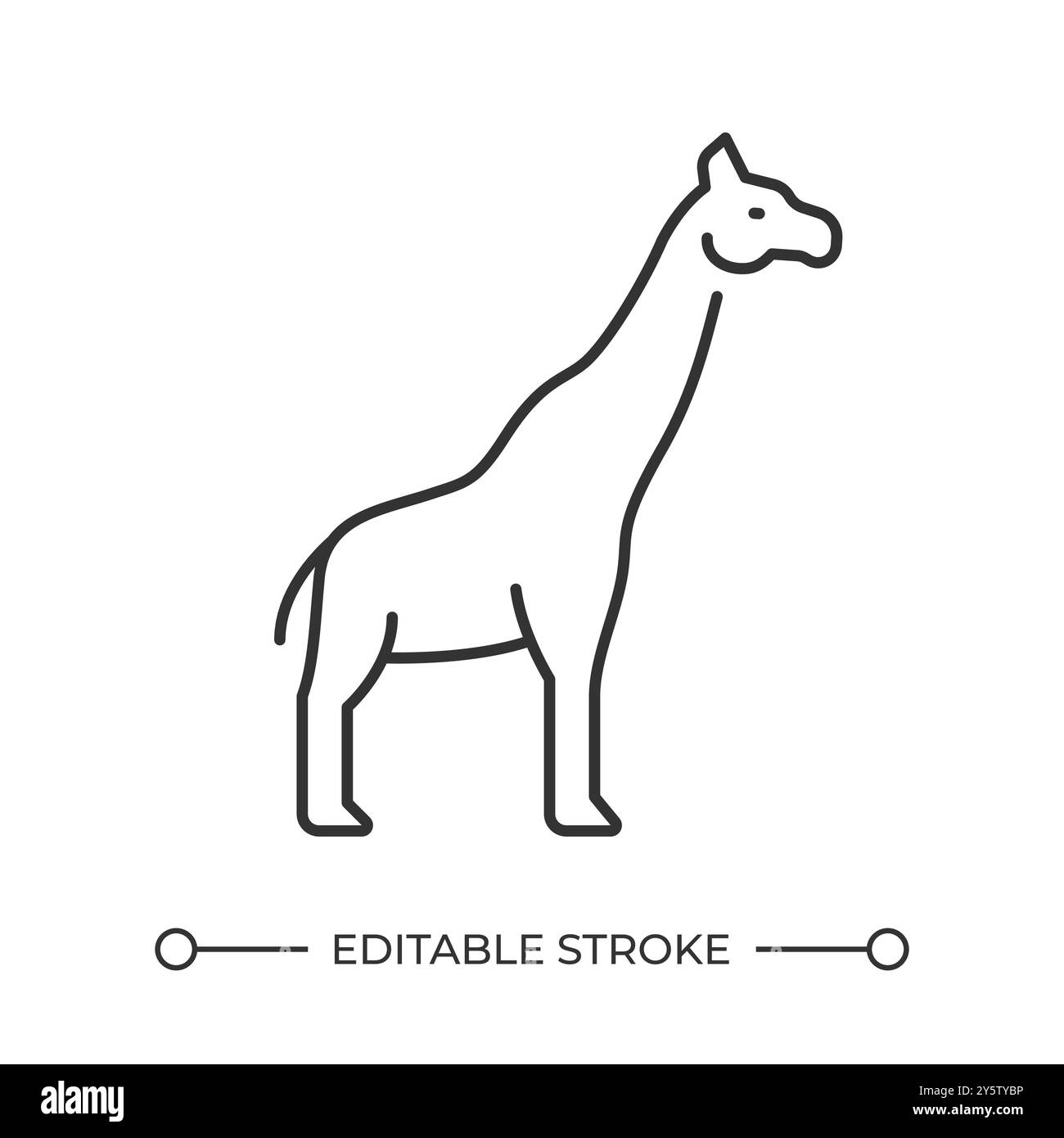 Giraffe linear icon Stock Vector Image & Art - Alamy