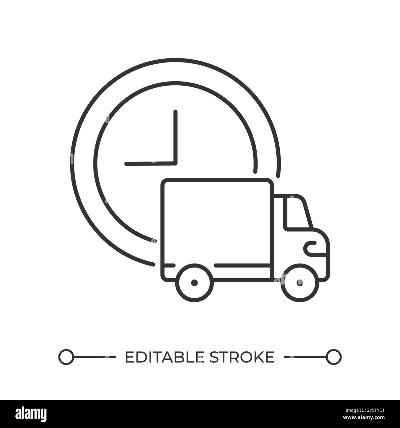 Delivery schedule icon on Stock Vector Images - Alamy