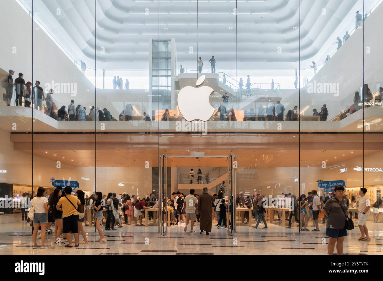 KL, Malaysia- September 1,2024 : People can seen exploring around Apple ...