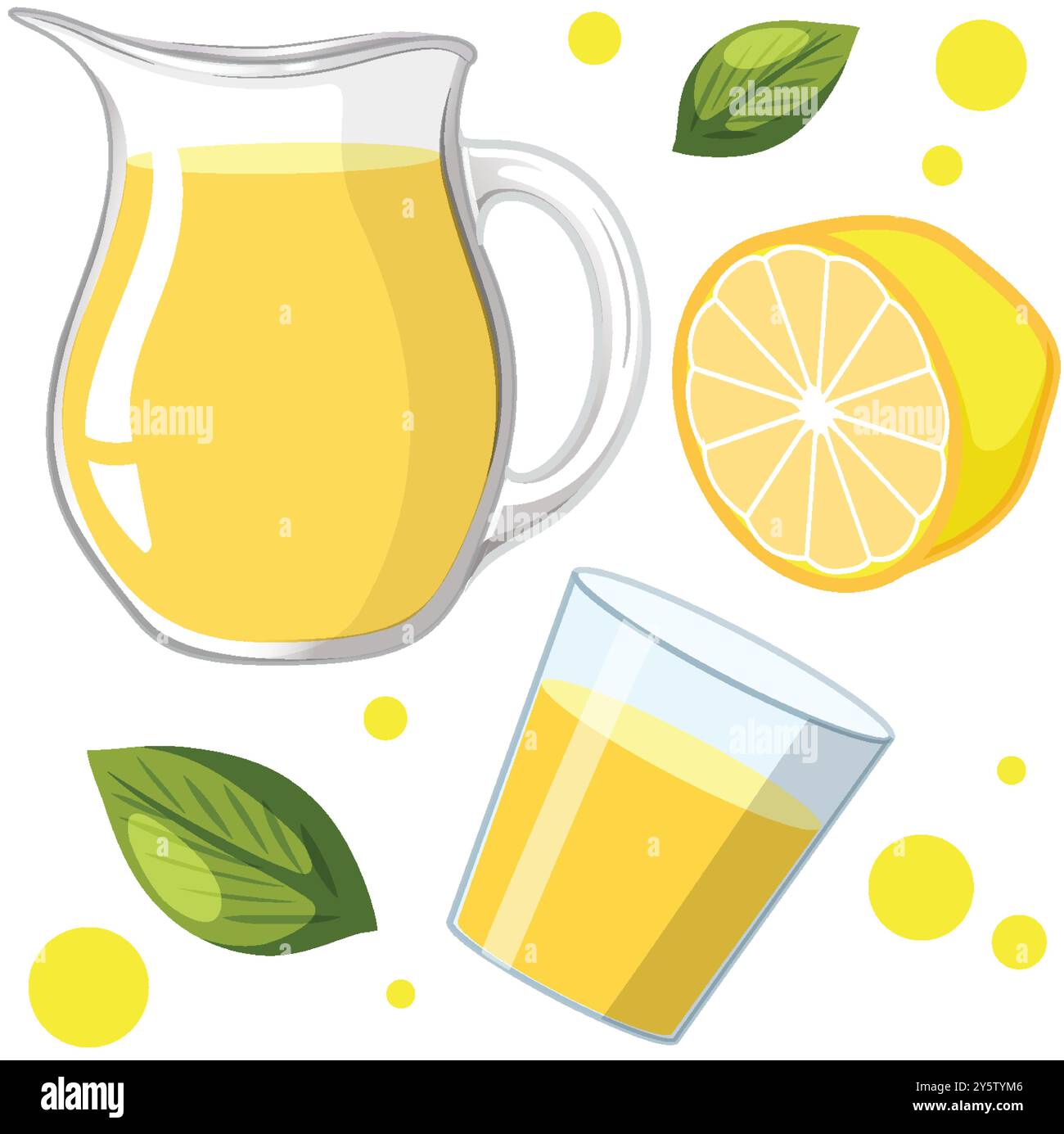 Lemon picnic Stock Vector Images - Alamy