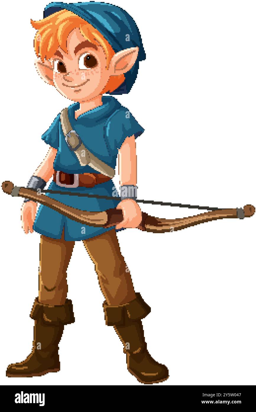 A young archer holding a bow Stock Vector Image & Art - Alamy