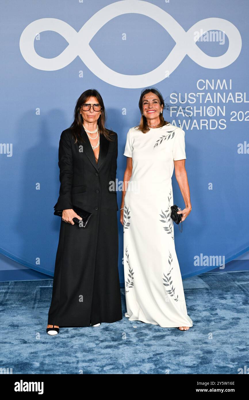 Milan, carpet of the CNMI Sustainable Fashion Awards 2024 at the Teatro ...