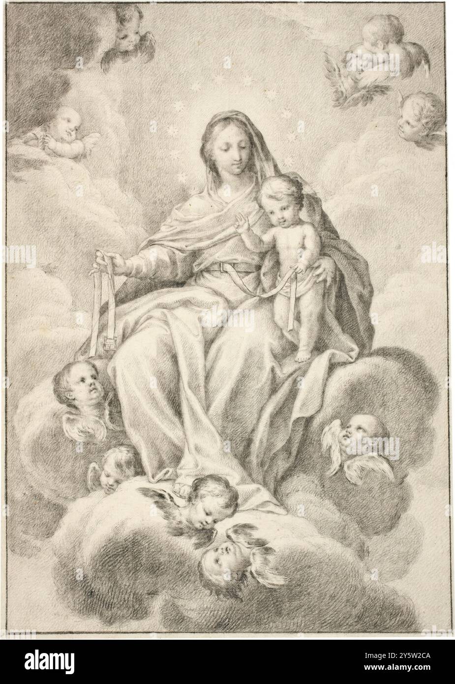 Pencil drawing of virgen maria hi-res stock photography and images - Alamy