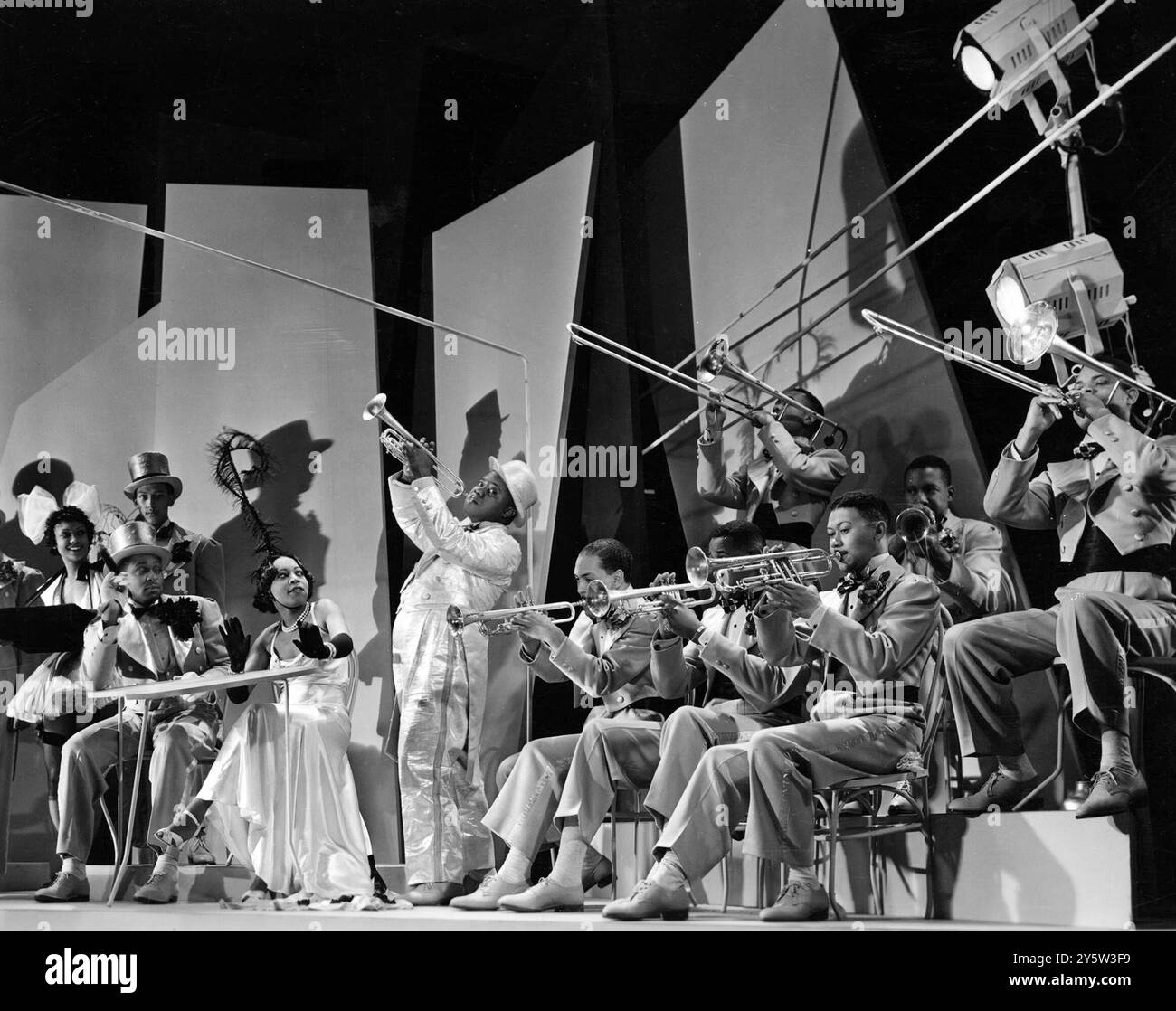 Jazz musician and actor Louis Armstrong, publicity photo for the film ...