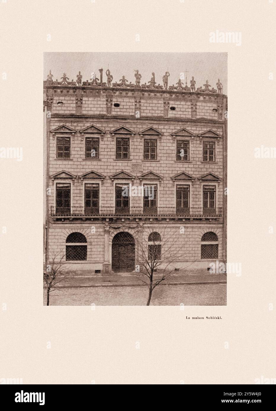 Vintage photo of Korniakt Palace in Lemberg (Lviv). 1917 The Korniakt ...