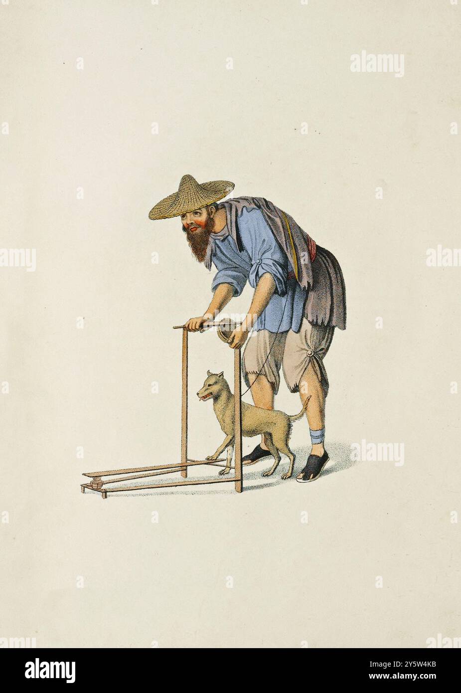 Chinese beggar with a dog hi-res stock photography and images - Alamy