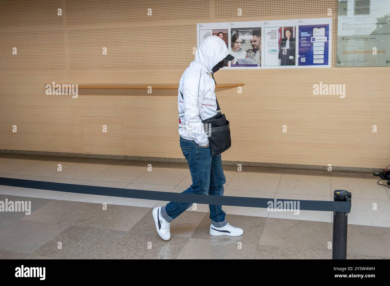 Avignon, France. 20th Sep, 2024. One of the co-accused at the courtroom ...