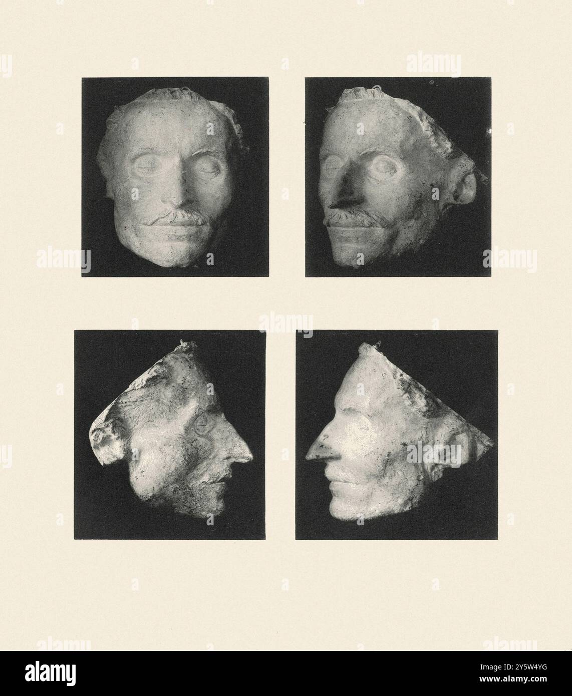 Death mask of Nikolai Gogol, taken by N. Ramazanov on 21 February 1852 ...