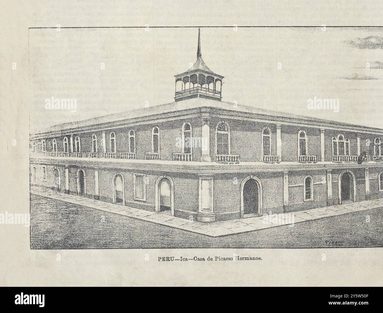 Casa de Picasso Hermanos (House of Picasso Brothers). Ica. Peru. 1889 ...