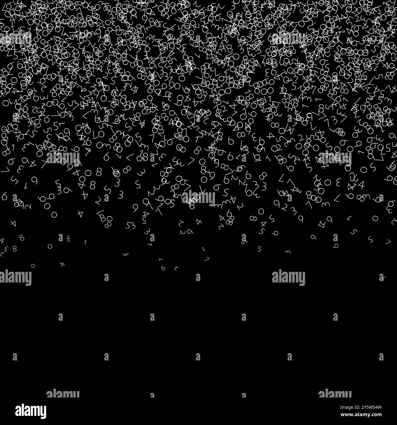Scattered letters of latin alphabet. Colorful childish floating ...
