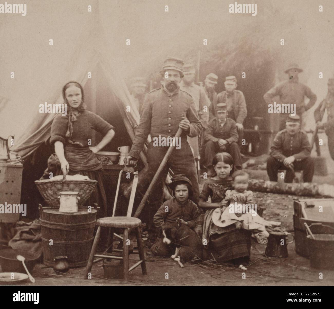 Civil war camp life hi-res stock photography and images - Alamy