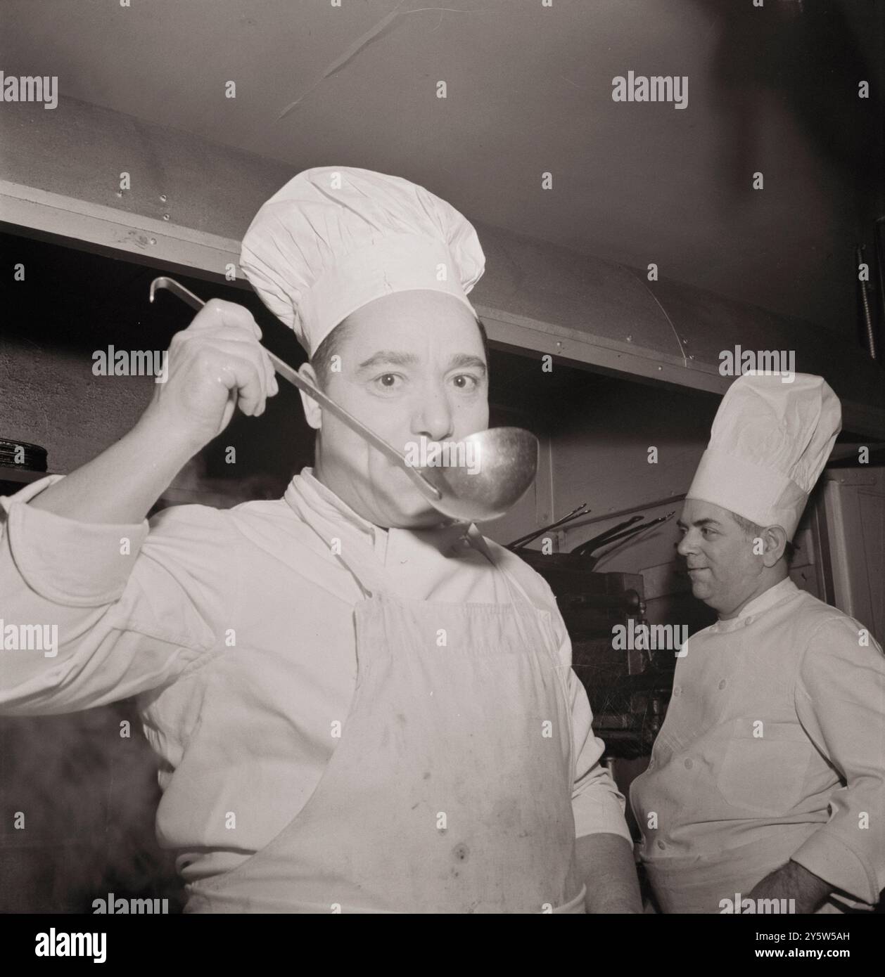 America of the 1940s. Vintage photo of chef at the Sixty-Eight ...