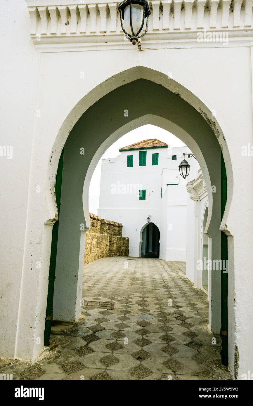 Hispano-Moorish house, palace of El Raisuni, Assilah, Morocco, north of ...