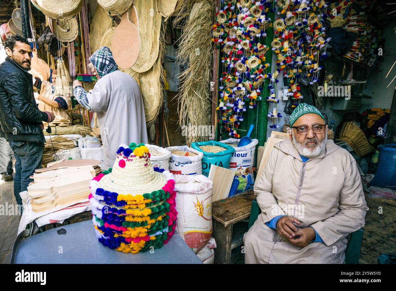 Wicker crafts, Souk el Foki, Medina of Tetouan , world heritage ...