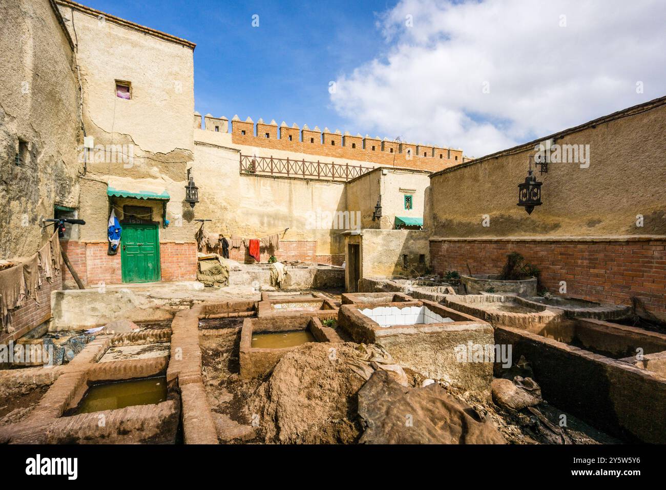 Tannery, Medina de Tetuan , UNESCO World Heritage Site, Morocco, North ...