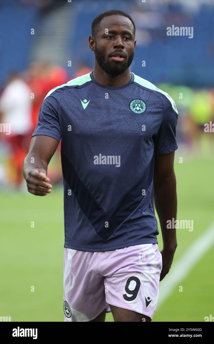 Rome, Italy 22.09.2024 : Keinan Davis of Udinese during warm-up before ...