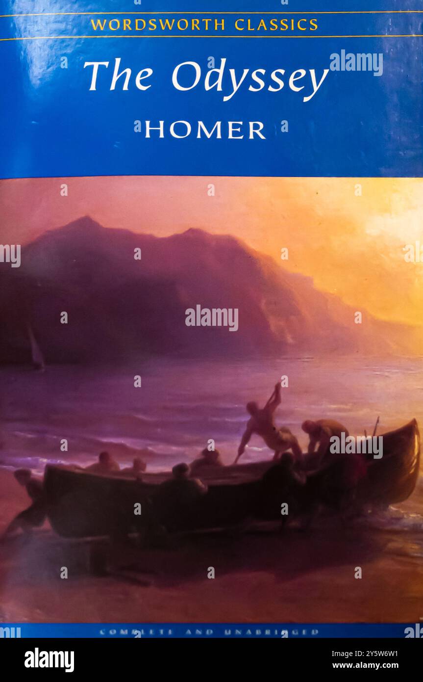 Homer odyssey book cover hi-res stock photography and images - Alamy