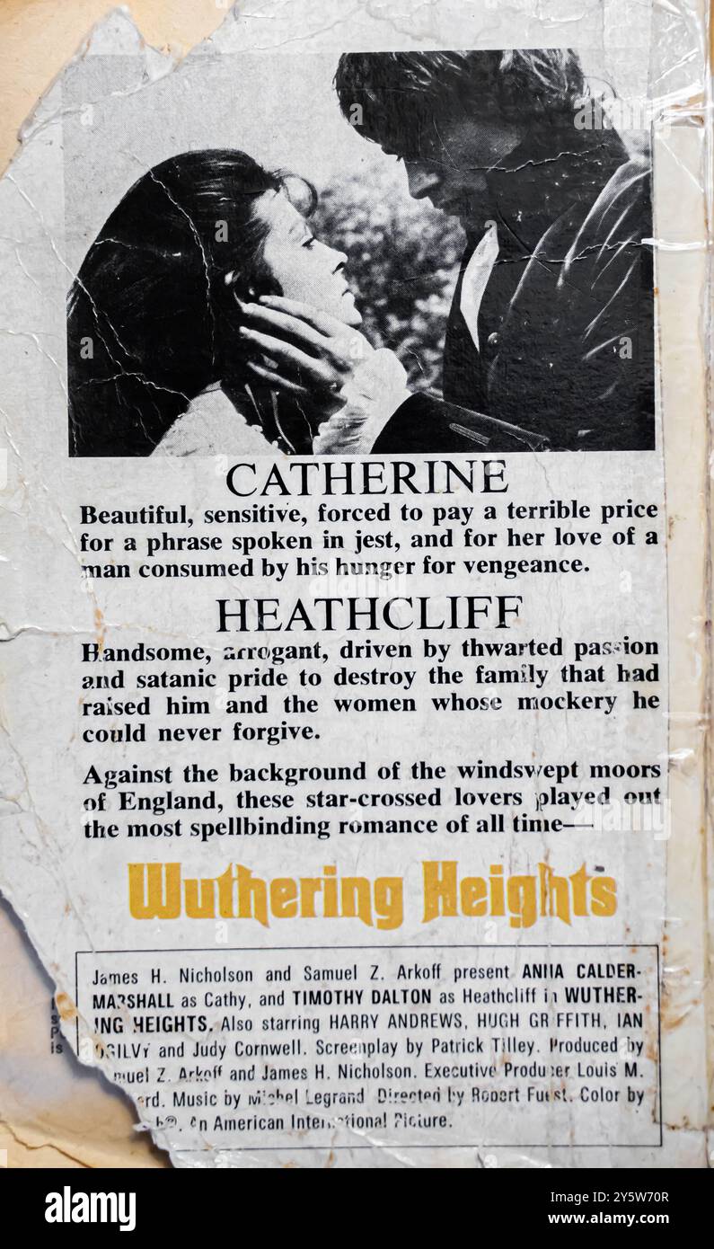 Emily Bronte Wuthering Heights - A Laurel Edition - Back Page heavily ...