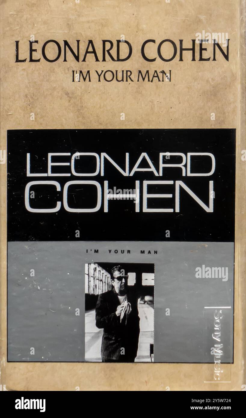 Leonard Cohen – I'm Your Man - 1988 - Cassette cover Stock Photo - Alamy