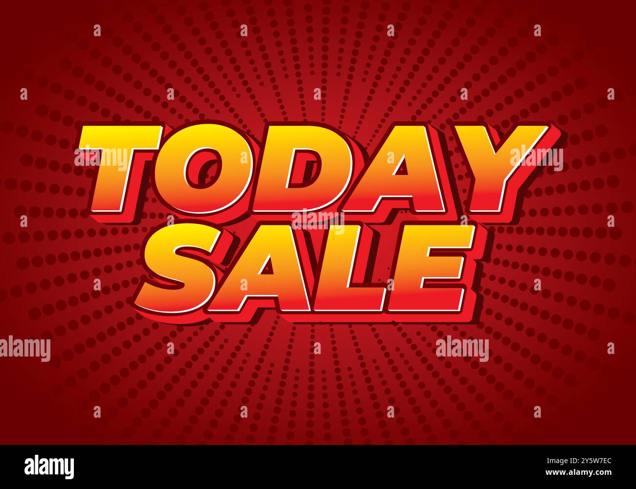 Today sale. Text effect design in 3D style with good color combination ...