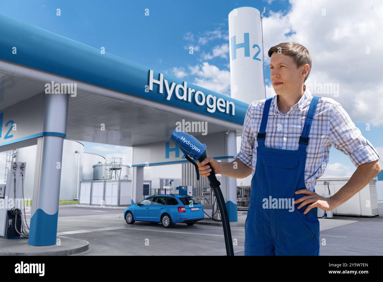 Fuel pump nozzle filling vehicle hi-res stock photography and images ...