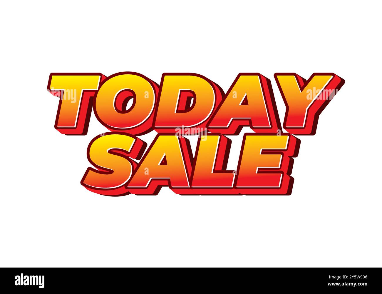 Today sale. Text effect design in 3D style with good color combination ...