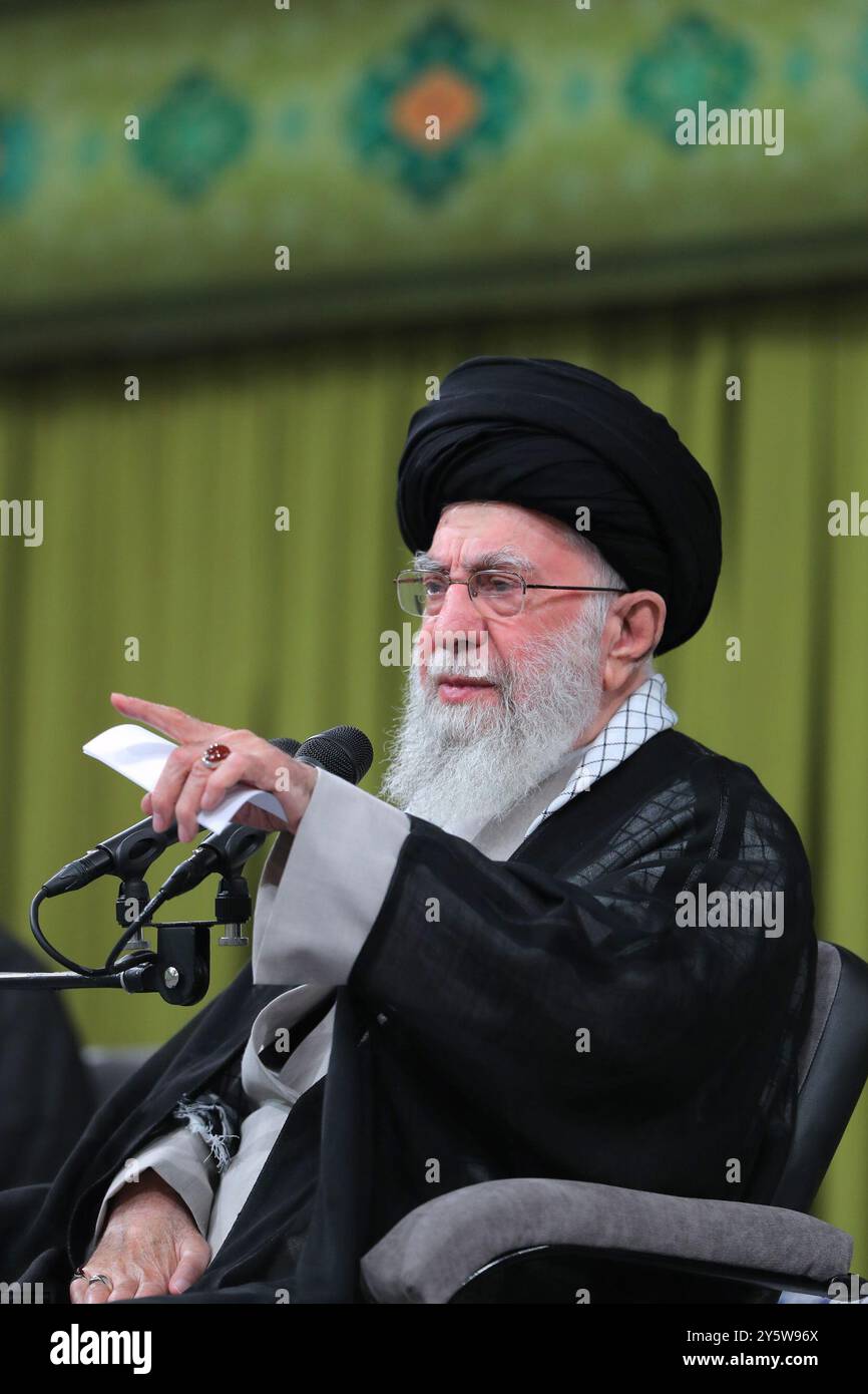 Tehran, Iran. 21st Sep, 2024. Iranian Supreme Leader Ayatollah ALI ...
