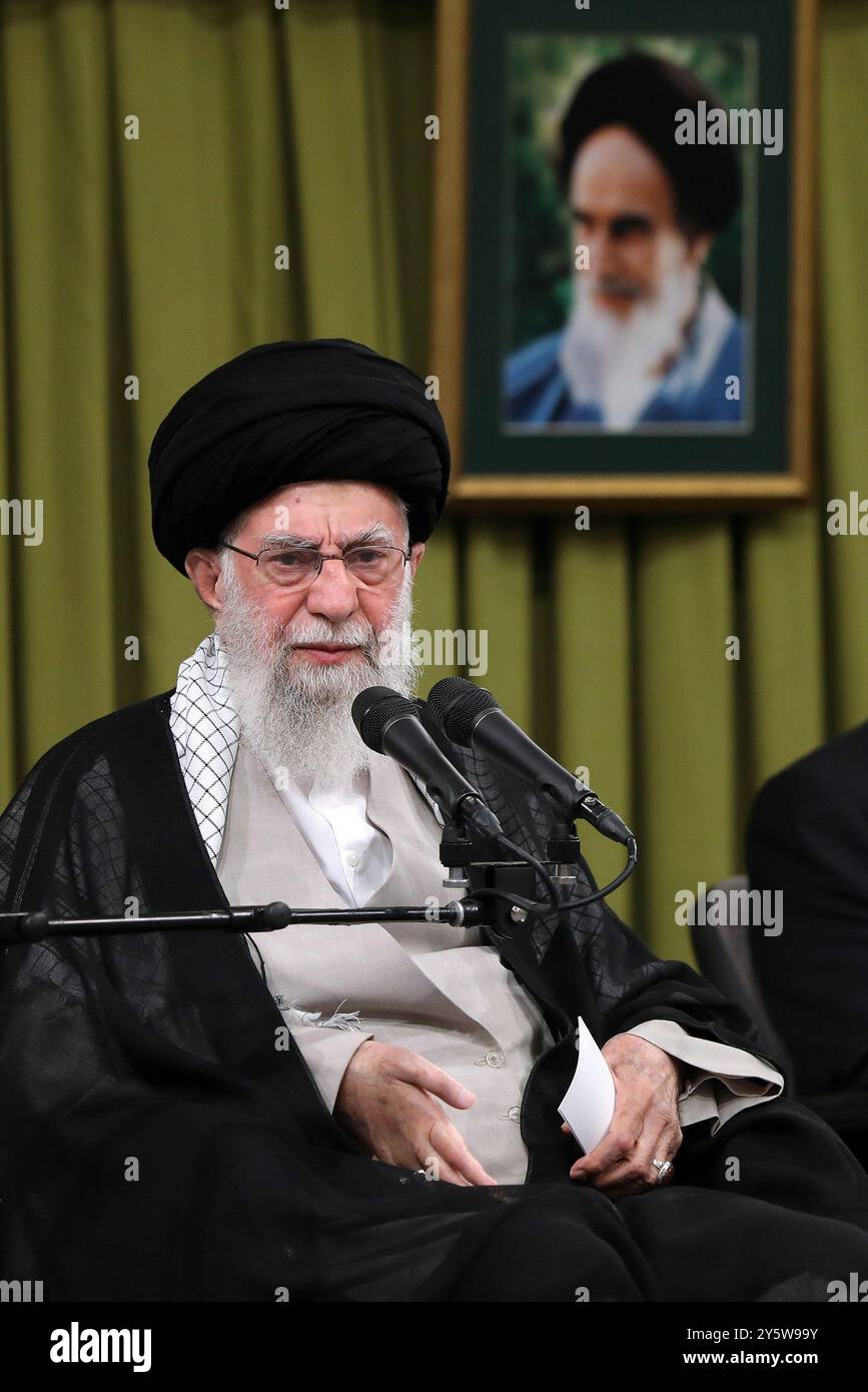 Tehran, Iran. 21st Sep, 2024. Iranian Supreme Leader Ayatollah ALI ...