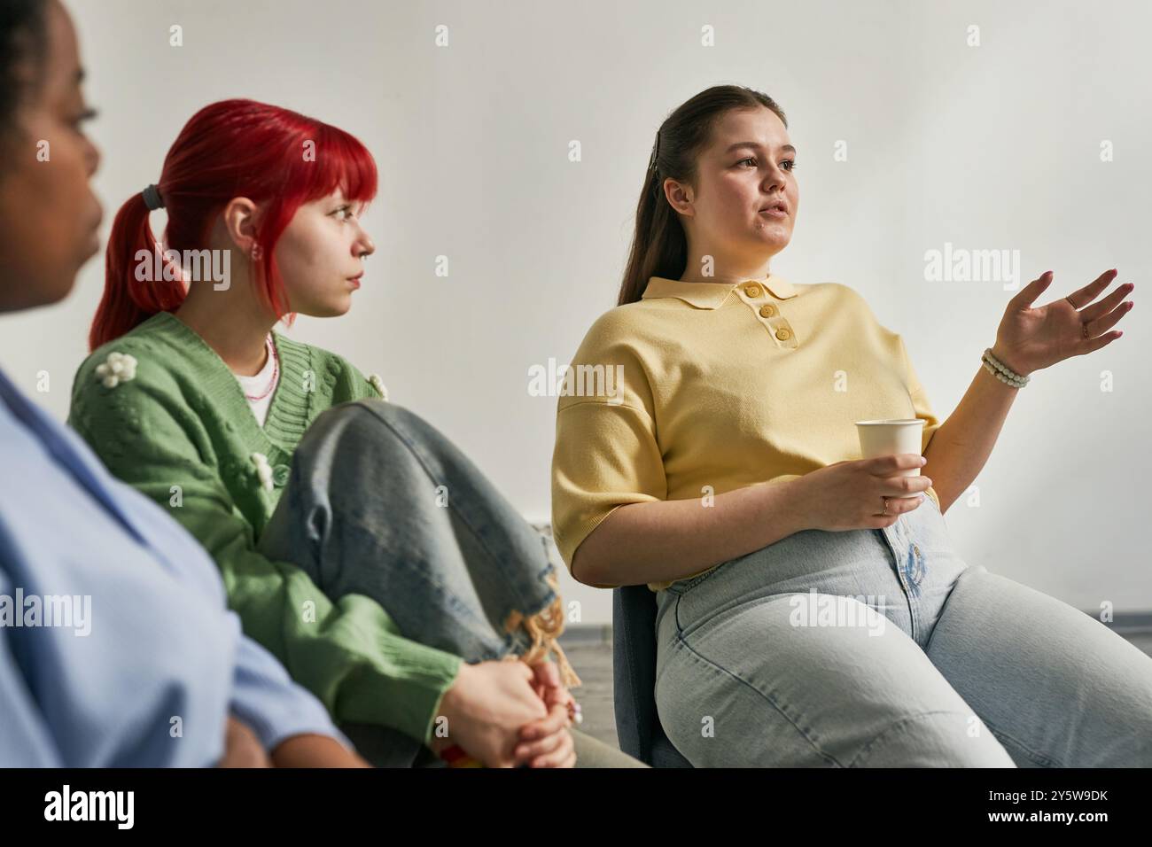 Group engaged individuals collaborate in hi-res stock photography and ...